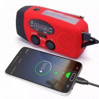 China Emergency Solar Radio 2000mAh Solar Hand Crank dynamo Portable Weather Radio With AM/FM/NOAA Power Bank Reading Lamp for sale