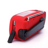 China Emergency Solar Radio 2000mAh Solar Hand Crank dynamo Portable Weather Radio With AM/FM/NOAA Power Bank Reading Lamp for sale