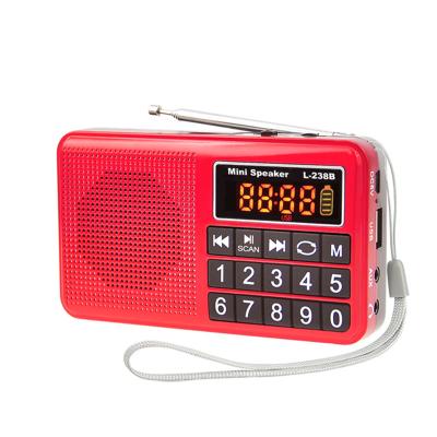 China TF Card USB Long Range Portable Radio 3.7V 300MAh Rechargeable Radio Am Fm Portable for sale