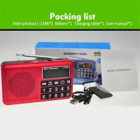 China TF Card USB Long Range Portable Radio 3.7V 300MAh Rechargeable Radio Am Fm Portable for sale