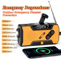 China EXW Price Radio and the 5000mah Large-capacity Radio Are Equipped with Solar Panel SOS Alarm Function and Amfm Radio for sale