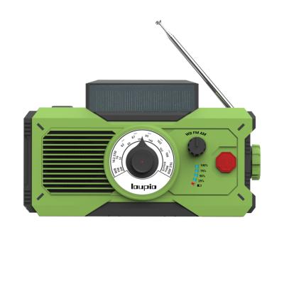 China Hot NEW  Emergency Solar Radio with Hand Crank  Weather Radio AM FM WB Radio with USB Rechargeable LED Flashlight for sale
