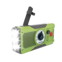 China Hot NEW  Emergency Solar Radio with Hand Crank  Weather Radio AM FM WB Radio with USB Rechargeable LED Flashlight for sale