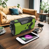 China Best Price Portable Power Bank USB Charger Solar SOS Alarm Radio with AM & FM Bands NOAA Weather for sale