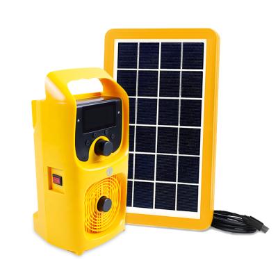 China Hot Selling Portable Hand Crank Power Bank LED Flashlight Dynamo MP3 Radio USB FM/AM Weather Radio Display Screen Solar Charr for sale