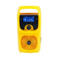 China Hot Selling Portable Hand Crank Power Bank LED Flashlight Dynamo MP3 Radio USB FM/AM Weather Radio Display Screen Solar Charr for sale