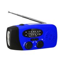 China 2000mah Power Bank Super Bright Torch Hand Crank Weather Solar Radio LED  with Mobile Charger for sale
