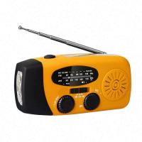China 2000mah Power Bank Super Bright Torch Hand Crank Weather Solar Radio LED  with Mobile Charger for sale