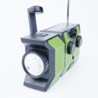 China Newest Portable 2000mAh Power Bank Solar Crank AM/FM/NOAA Emergency 3 in 1 Portable Radio Flashlight Solar Radio  Reading for sale