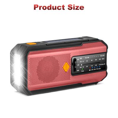 China Solar Panel LED Flashlight USB Charging Radio with Am Fm wb Noaa Portable Weather  & Emergency Hand-crank Power Bank Noodradio for sale