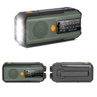 China Multi-function AM/FM NOAA Weather Emergency Portable Radio with Flashlight Power Bank Built-in Speaker for Camping & Hiking for sale