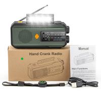 China Multi-function AM/FM NOAA Weather Emergency Portable Radio with Flashlight Power Bank Built-in Speaker for Camping & Hiking for sale