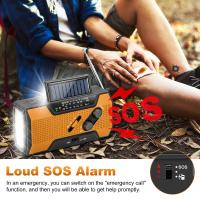 China Multi Function Power Station Pocket AM FM WB Emergency Weather NoodRadio with Solar Hand-crank Emergency Radio for Outdoor for sale