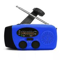 China OEM 2000mAh Emergency AM/FM NOAA Weather Radio Solar Panel LED Flashlight USB Rechargeable ABS Power Bank Internet Radio for sale