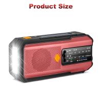 China Hot Sale IPX4 Waterproof Emergency Outdoor Solar Hand-crank Portable Noodradio with AM/FM NOAA RADIO & USB-C Charger for Camping for sale