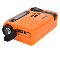 China Portable USB Charging FM AM Radio with LCD Digital Screen & Dynamo Flashlight Stereo DAB Radio for Outdoor Use for sale