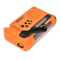 China Portable USB Charging FM AM Radio with LCD Digital Screen & Dynamo Flashlight Stereo DAB Radio for Outdoor Use for sale