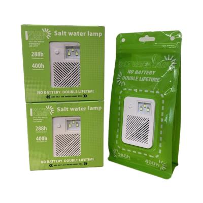 China Battery-Free LED Salt Water Lamp Emergency Kit with SOS Alarm Light Green 50 Lumens for Survival Rescue for sale
