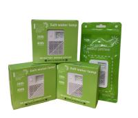 China Outdoor Emergency Salt Water Lamp with LED 50 Lumens Green Color 400 Hours Endurance Customized Packing Box for sale