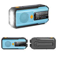 China AM/FM NOAA Internet Radio Multi-function Power Station Pocket Emergency Hand Crank Weather Radio SOS Alarm LED Flashlight for sale
