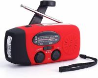 China Portable Mini Multi-function 7400mwh USB Charger Emergency Solar Hand Crank AM FM Radio SOS Flashlight Power Bank Factory for sale
