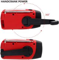 China Solar Emergency Mini Portable Weather Radio Hand Crank Internet Function SOS Alarm 3 LEDs Flashlight Water-resistant for for sale