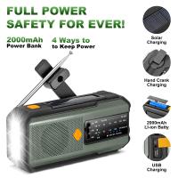 China Wireless Portable Radio LCD Display Adjustable Reading Light Flashlight Built-In Speaker AM/FM/WB/SW Multi-Band TF Card Slot for sale