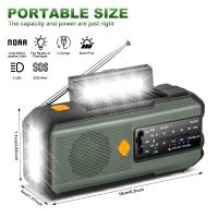 China Wireless Portable Radio LCD Display Adjustable Reading Light Flashlight Built-In Speaker AM/FM/WB/SW Multi-Band TF Card Slot for sale