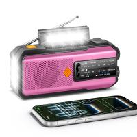 China Wireless Portable Radio LCD Display Adjustable Reading Light Flashlight Built-In Speaker AM/FM/WB/SW Multi-Band TF Card Slot for sale