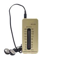 China High Sensitivity AM/FM 2-Band Pocket Radio Stereo Earphone Jack Built-In Speaker Miniature Portable Emergency Radio Plastic for sale