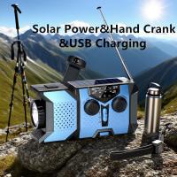 China Portable Mini Emergency Radio Survival Kit AM/FM/NOAA Weather Radio 2000mAh Lithium Battery Power Bank Flashlight Solar Powered for sale