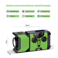China Portable Mini Emergency Radio Survival Kit AM/FM/NOAA Weather Radio 2000mAh Lithium Battery Power Bank Flashlight Solar Powered for sale