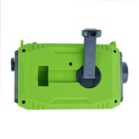 China 7400mWh/2000mAh Portable Solar Crank Emergency AM/FM Radio Flashlight Built-In Speaker Alternator Power Bank for Phone Charging for sale