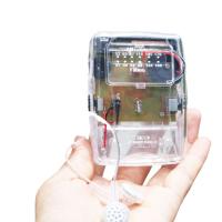 China AM/FM Digital Display Transparent Plastic Portable Mini Radio with Built-In Speaker for Prison Use for sale