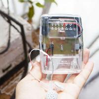 China AM/FM Digital Display Transparent Plastic Portable Mini Radio with Built-In Speaker for Prison Use for sale