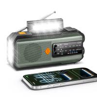 China Multifunction Portable Radio 10000mAh Digital LED Display AM/FM/WB/SW Band for USB/TF Card Slot Built-In Flashlight for sale