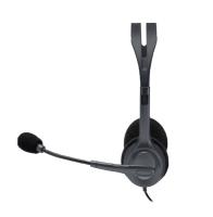 China Logitech H111 H110 MTI-Waterproof Stereo Headphones 3.5mm Jack Plug Noise Cancelling Gaming LED Single Double Plug Options for sale