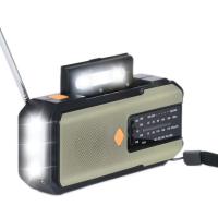 China Portable AM/FM Solar Dynamo Wind-Up Crank Radio with Flashlight Earphone Jack & SOS Alarm for Emergency Survival for sale
