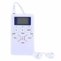 China Compact Mini FM Pocket Radio Handheld Transistor with AAA Battery Operation for Meetings Portable Radio for sale