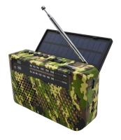 China Essential Portable Radio for Camping Solar & USB-C Charged AM/FM Reception Built-In Flashlight TF Card Slot-Emergency Radio for sale