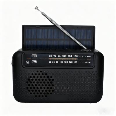 China 1200mAh Portable Radio Power Bank with for Bluetooth Function Big Solar Panel and Wireless Speaker for Outdoor Adventures for sale