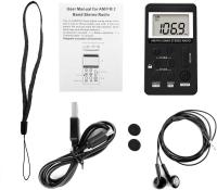 China Personal AM/FM Pocket Radio Portable Mini Digital Tuning Rechargeable Battery Earphone Lock Screen Walk/Jogging/Gym/Camping for sale