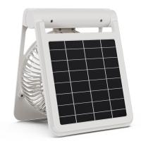 China Solar USB Charging Portable Mini Camping Fan with Built-in Battery and 4-Speed for Desktop & Outdoor Use for sale