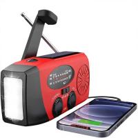 China Portable Emergency Radio Solar Hand Crank Powered AM/FM Tuner 2000 MAh USB Phone Charger SOS Alarm LED Flashlight Household for sale