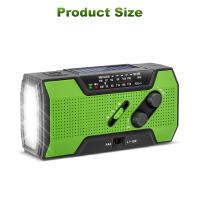 China Compact Solar Powered Emergency Radio with Hand Crank LED Flashlight Reading Lamp SOS Alarm Emergency Survival Kit for Outdoor for sale