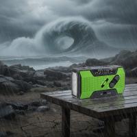 China High Cost Performance Emergency Hand Crank Radio 2000 Mah USB Charger FM AM NOAA WB Weather Radio with Compass Lamp Solar Radio for sale