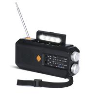 China Multifunction SOS Alarm Flashlight Noodradio FM AM Portable Emergency 5000mAh Charger Power Bank Hand Crank Solar Plastic Radio for sale