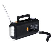 China Multifunction SOS Alarm Flashlight Noodradio FM AM Portable Emergency 5000mAh Charger Power Bank Hand Crank Solar Plastic Radio for sale