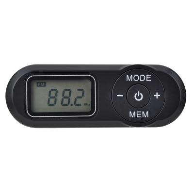 China OEM Mini Pocket Walkman FM Radio Digital Tuning Durable Plastic Shell LCD Screen Display Stereo USB Powered Rechargeable Clock for sale