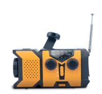 China Dynamo Nood Crank Powered LED Zaklamp AM FM NOAA Weather Radio with 2000mAh Battery for sale
